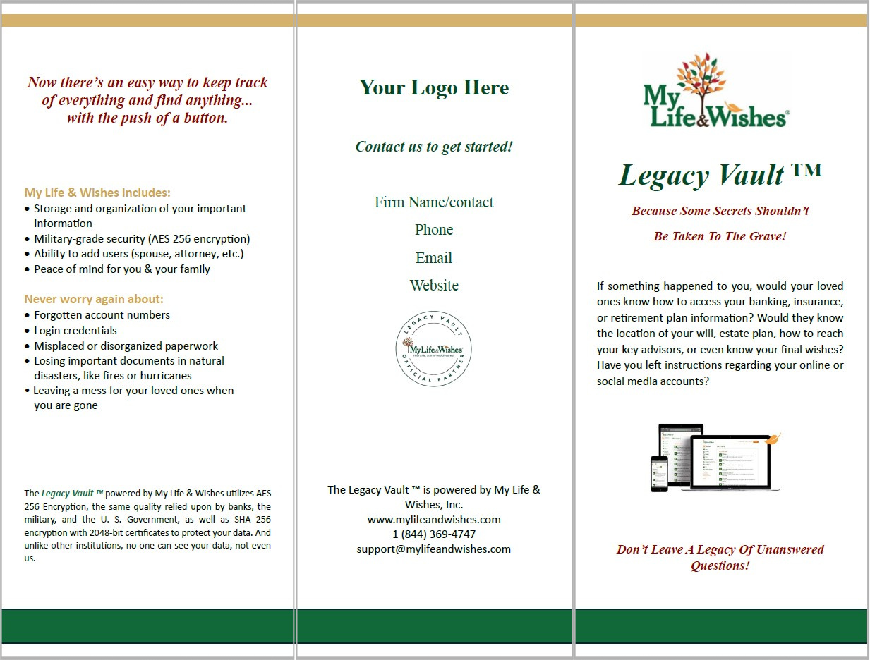 Notary Partner Resource Portal - My Life & Wishes